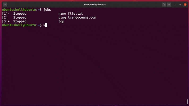 Suspend a Process and Resume it later in Linux