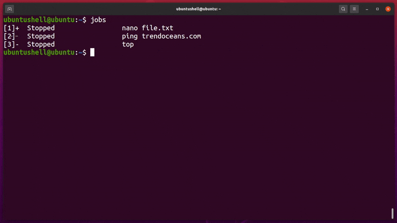 Suspend a Process and Resume it later in Linux