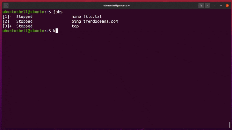 How to Suspend and Resume a Process in Linux